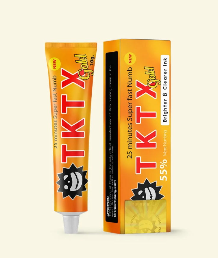 TKTX Gold 55% | Tattoo Numbing Cream | Painless Topical Ointment ...